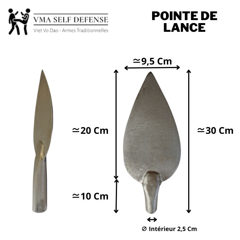 Pointe de lance à emboiter